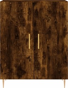 vidaXL Skříň highboard 69,5 x 34 x 180 cm kompozitní dřevo [3199548] Barva: kouřový dub