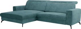 XXXLutz ROHOVÁ SEDAČKA, textil, petrolej Sit & More - Sedací soupravy - 000144000213