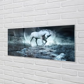 akrylový obraz Forest Unicorn moon 120x60 cm