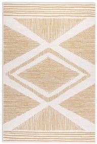 Oboustranný koberec Elle Decoration GEMINI Rhombus ochre