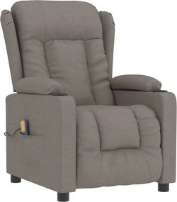 Masážní křeslo taupe textil 339066