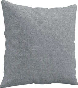 2místná pohovka s polštáři světle šedá 140 cm textil 3200909
