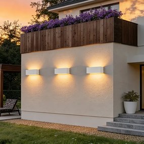 Brilagi - LED Venkovní nástěnné svítidlo DONNANI LED/7W/230V 20 cm bílá IP44