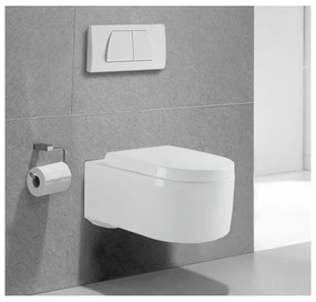 Mexen SOFIA Rimless závěsná wc mísa se sedátkem s pomalým zavíráním, 49 x 37 cm, bílá, 30541000