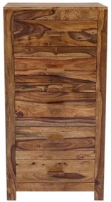 Indický nábytek - Komoda Kali 60x120x45 z indického masivu palisandr Světle medová