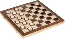 GOKI Dřevěné šachy 2v1 magnetické / od 7 let / počet hráčů: 2