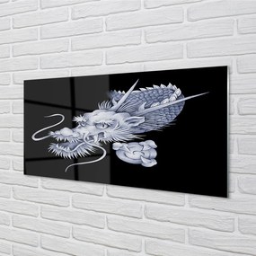 akrylový obraz Japonský drak 125x50 cm
