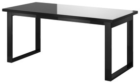 Jídelní stůl Henry Typ 92 (pro 6 až 8 osob) (černý + černý vysoký lesk). 1030256