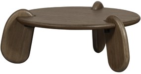 OnaDnes -20% Hoorns Hnědý dřevěný konferenční stolek Ruthie 100 cm