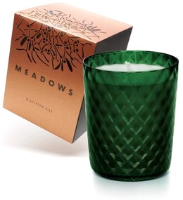 MEADOWS Vonná svíčka Meadows Mistletoe Kiss 200 g, zelená barva, sklo, vosk
