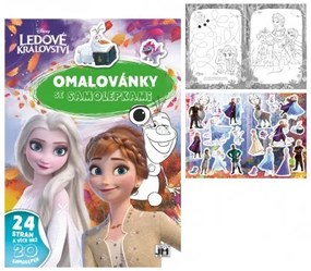 Omalovánky se samolepkami Ledové království/Frozen A4 21x30cm