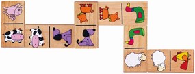 VIGA DŘEVO Hra domino domácí zvířátka *SPOLEČENSKÉ HRY* 596224