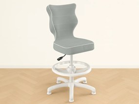 Dětská ergonomická židle k psacímu stolu ŠEDÁ Zvolte rozměr: dítě 119 - 142 cm (výška stolu 68 - 81 cm)