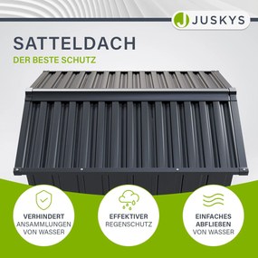 Juskys Přístřešek pro robotickou sekačku se sedlovou střechou