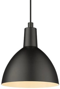 Černé kovové závěsné světlo Halo Design Metropole 15 cm