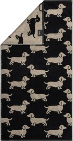 XXXLutz RUČNÍK, 50/100 cm, černá, béžová Cawoe - Ručníky na ruce - 003367069902