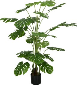 HOMCOM Umělé rostliny, umělá Monstera Deliciosa, 180 cm umělá rostlina s 24 větvemi, pokojová rostlina, umělý strom, rostlinná dekorace do interiéru,…