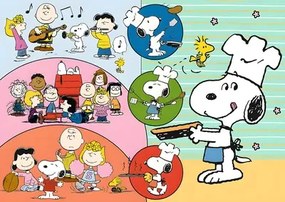 TREFL Puzzle Snoopy a přátelé / 200 dílků / 48 x 34 cm