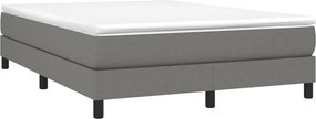 Box spring postel s matrací tmavě šedý 140 x 190 cm textil 3144070