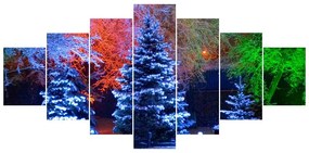 Barevný obraz zasněženého stromu (210x100 cm), 40 dalších rozměrů