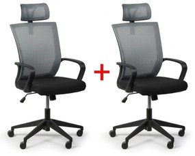 Kancelářská židle Basic 1+1 ZDARMA, šedá