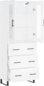 Skříň highboard bílá 69,5 x 34 x 180 cm kompozitní dřevo 3198425