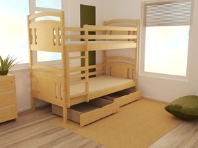 Patrová postel PP 017 90 x 190 cm - přírodní