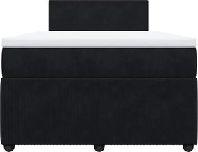 Box spring postel s matrací černá 120 x 190 cm samet 3289982
