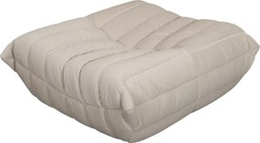 Taburet Nua 86 cm samet světle béžový
