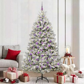 Umělý vánoční stromeček 210 cm 300 LED Teplá bílá PVC a ocel 3395763