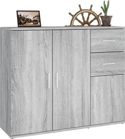 vidaXL Příborník 91 x 29,5 x 75 cm, konstrukční dřevo [823275] Barva: dub sonoma