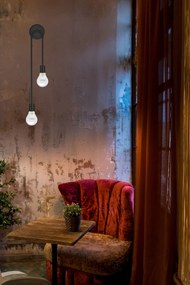 Toolight, nástěnné svítidlo 2xE14, APP1147-2W, černá matná, OSW-14010