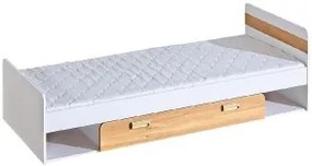 Casarredo LIMO L13 postel s úložným prostorem bílá/dub nash