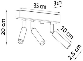 Sollux SL.0904 - Bodové svítidlo EYETECH 3xG9/12W/230V bílá