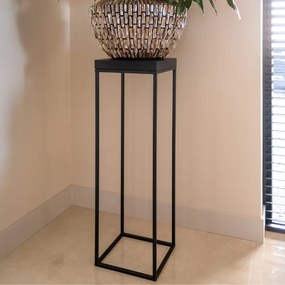 Černý dubový odkládací stolek Richmond Oakura 30 x 30 cm