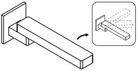 Deante Cascada, sklopná vanová výlevka 1/2", chromová, NAC_084K