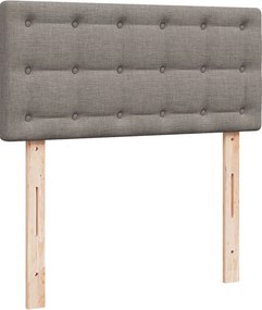 Box spring postel s matrací taupe 90x190 cm textil 3288061