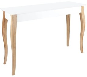 Bílý toaletní stolek se zrcadlem Ragaba Dressing Table, délka 105 cm