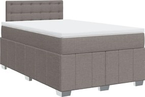 Box spring postel s matrací taupe 120x190 cm textil 3287025