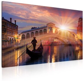 Malvis ® Obraz Romantika na gondole Velikost (šířka x výška): 100x60 cm