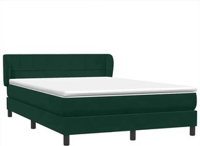 Box spring postel s matrací tmavě zelená 160x220 cm samet 3317574