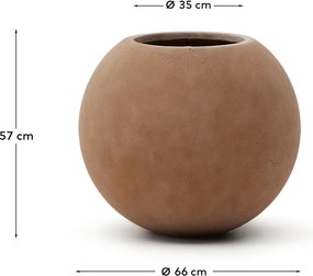 Betonový obal na květináč ø 66 cm Solna – Kave Home