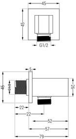 Mexen Cube DR02 podomítkový sprchový set s dešťovou sprchou 40x40 cm (6v1), chromová, 77502DR0240-00