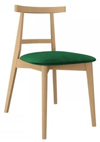Čalouněná jídelní židle KT71, Potah: Magic Velvet 2205, Barva dřeva: buk