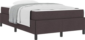 Postel s boxspringem Tmavě hnědá 120 x 190 cm textil 3398846