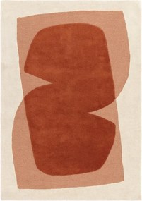 Oranžový/béžový ručně tkaný vlněný koberec 160x230 cm Kinney – MADE