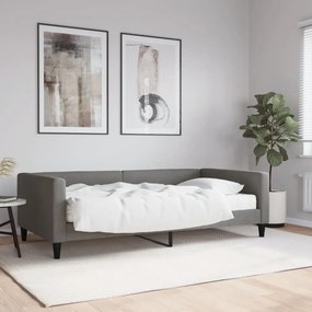 Válenda s matrací tmavě šedá 100 x 200 cm textil 3196566