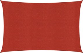 vidaXL Plachta proti slunci 160 g/m² 2 x 4,5 m HDPE [311340] Barva: Červená