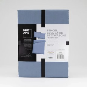 Florella Saténové povlečení Edel Tencel Denim s chladivým účinkem Rozměr: 70x90 + 140x200 cm