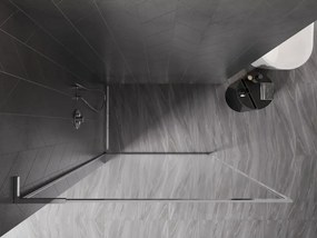 Mexen Kioto-XF L sprchová stěna Walk-in s rámem 60 x 202 cm, transparentní 10 mm, chrom - 800-060-174-01-00-XF